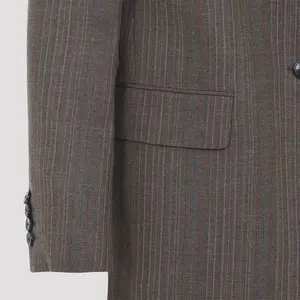 Dries Van Noten Striped Long Sleeve Blazer