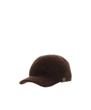 Brunello Cucinelli Ribbed Baseball Cap - Black