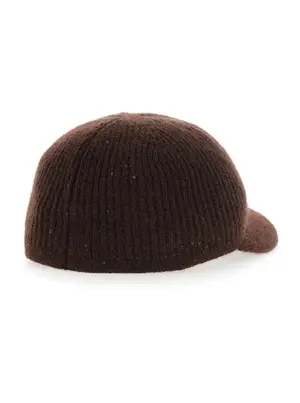 Brunello Cucinelli Ribbed Baseball Cap - Black