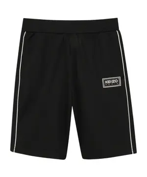 Kenzo Logo-detail Casual Shorts - Black
