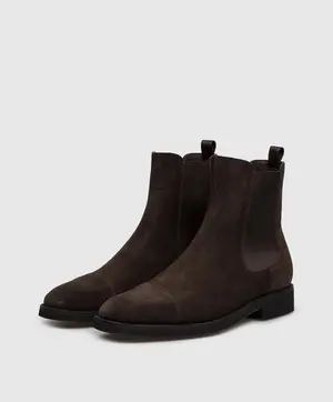 TOM FORD Elastic-panel Suede Boots