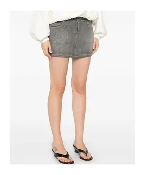 Ermanno Scervino Textured Denim Skirt