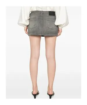 Ermanno Scervino Textured Denim Skirt