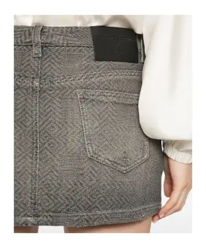 Ermanno Scervino Textured Denim Skirt