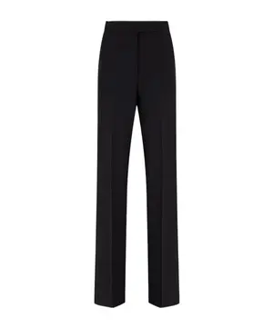 TOM FORD Wool Silk Blend Tailored Tuxedo Straight Pants