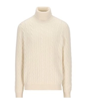 Loro Piana Turtleneck Cable-knit Sweater