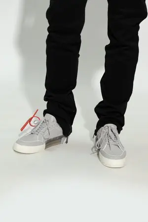 Off-White Low Vulcanized Outlined Leather Sneakers