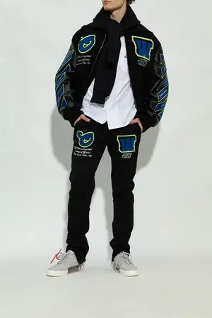 Off-White Low Vulcanized Outlined Leather Sneakers