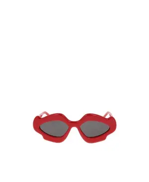 Loewe Loewe Paula's Ibiza Cat Eye Frame Sunglasses Red