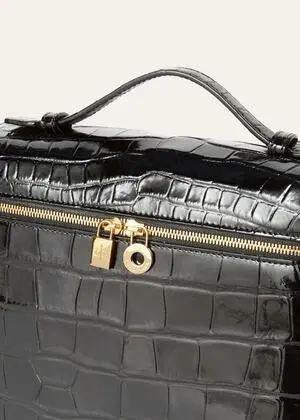 Loro Piana Extra Pocket Backpack With Gold Zippers