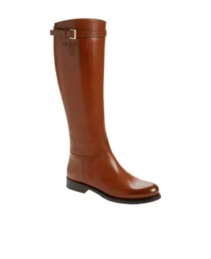 Prada Logo Embellished Adjustable Strap Boots