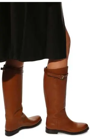 Prada Logo Embellished Adjustable Strap Boots