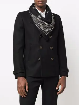 Destin Printed Scarf - Black