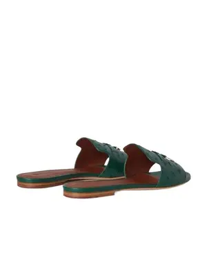 Loro Piana Open Toe Flat Slippers