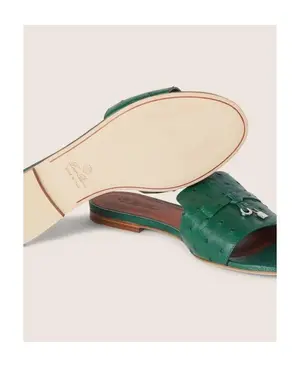 Loro Piana Open Toe Flat Slippers