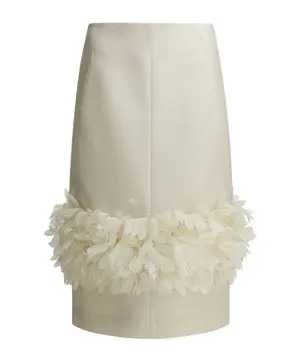 TOTEME Feather Trim Skirt