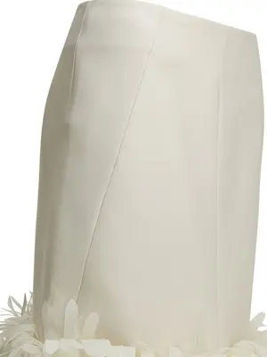 TOTEME Feather Trim Skirt