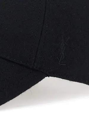 Saint Laurent Felt Baseball Cap
