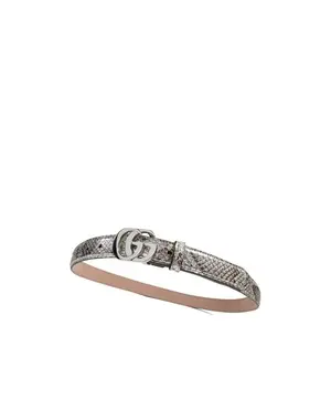 Gucci Cut Gg Marmont Skinny Belt