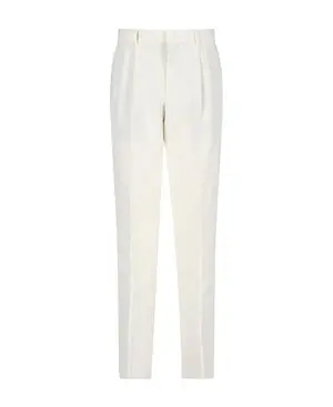 Loro Piana Belt Loops Casual Pants - White