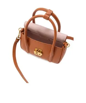 COCCINELLE Grained Leather Mini Handbag