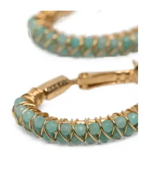 Gas Bijoux Creole Lyre Earrings