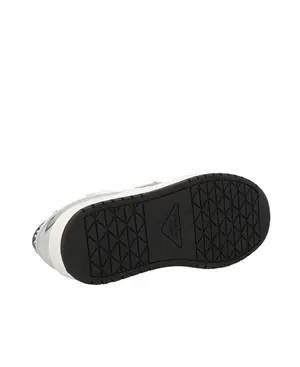 Prada Tie Metallic Leather Sneakers