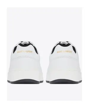 Saint Laurent Sl/61 Low-top Sneakers In Grained Leather