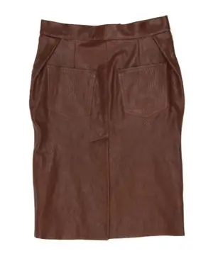 Magda Butrym Leather Pocket Detailed Skirt