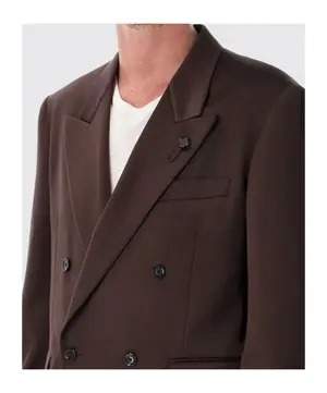 LARDINI Double-breasted Peak-lapel Suit