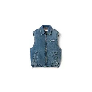 Miu Miu Washed Denim Vest Navy