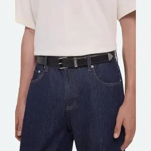 Helmut Lang Leather Wardrobe Belt - Black