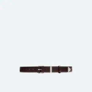 Helmut Lang HELMUT LANG Leather Wardrobe Belt Mahogany