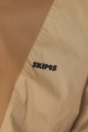 SKIMS Woven Cotton Half Zip Jacket
