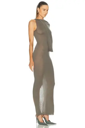 Rick Owens Sleeveless Scarf Gown