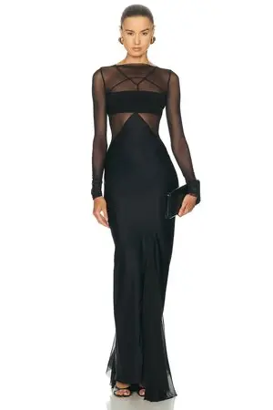 Rick Owens Combo Gown - Black