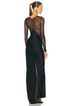 Rick Owens Combo Gown - Black