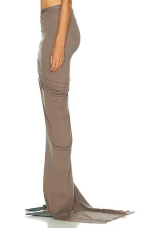 Rick Owens Edfu Skirt Maxi Length With Cinched Detail