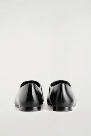Cos Square-toe Leather Flats