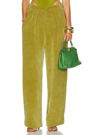 ROWEN ROSE Corduroy High Waist Pant