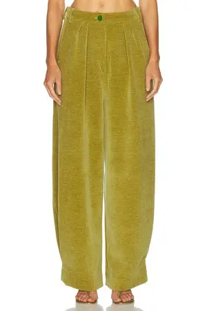 ROWEN ROSE Corduroy High Waist Pant