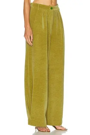 ROWEN ROSE Corduroy High Waist Pant