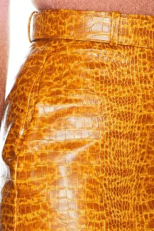 ROWEN ROSE Midi Skirt - Mustard