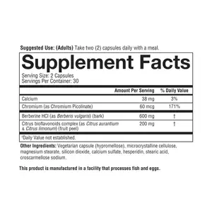 YOUTHEORY Berberine Plus Daily Sugar Balance Supplement