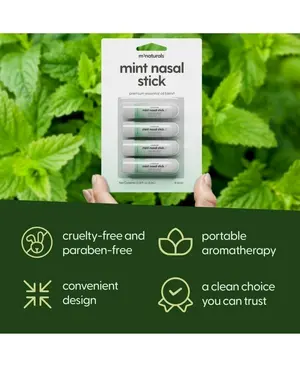 M3 Naturals Mint And Eucalyptus Nasal Inhaler Stick 4-pack