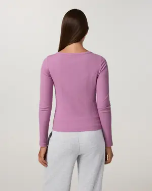 Vuori Long Sleeve Pose Subtle Scoop - Light Bloom