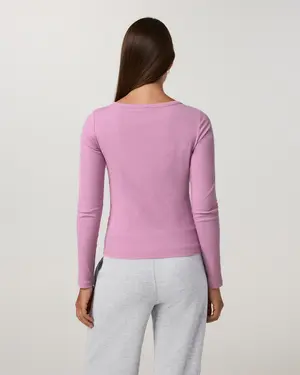 Vuori Long Sleeve Pose Subtle Scoop Top - Light Bloom