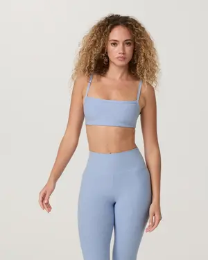 Vuori Elevation Square Neck Bra - Celestial Heather