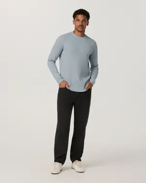 Vuori Waffle Crew Neck T-shirt - Raindrop