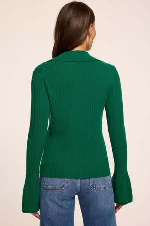 Ramy Brook Cathy Cashmere Cardigan Sweater - Deep Emerald